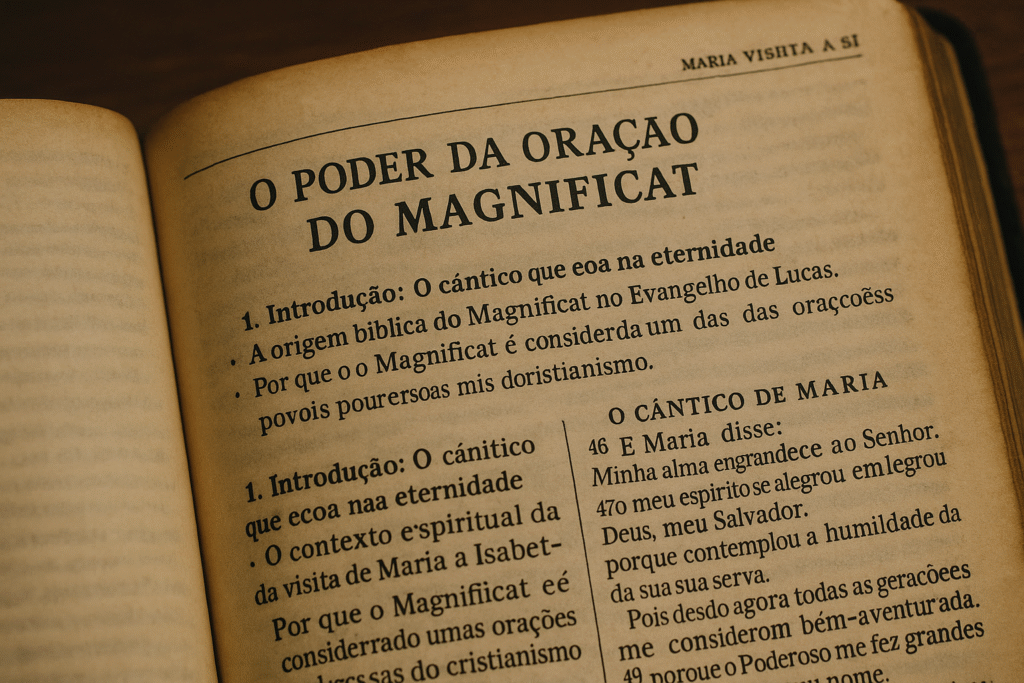 O PODER DA ORAÇÃO DO MAGNIFICAT. - Oração do Católico